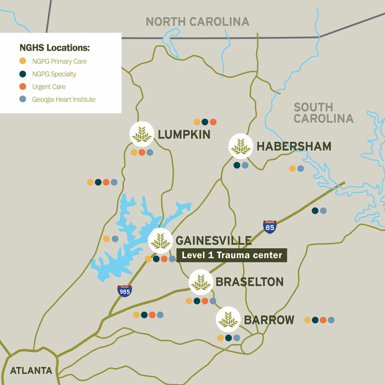 NGMC Green Tower - Northeast Georgia Health System